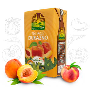 Néctar de durazno tetra pack 1L - Del Valle